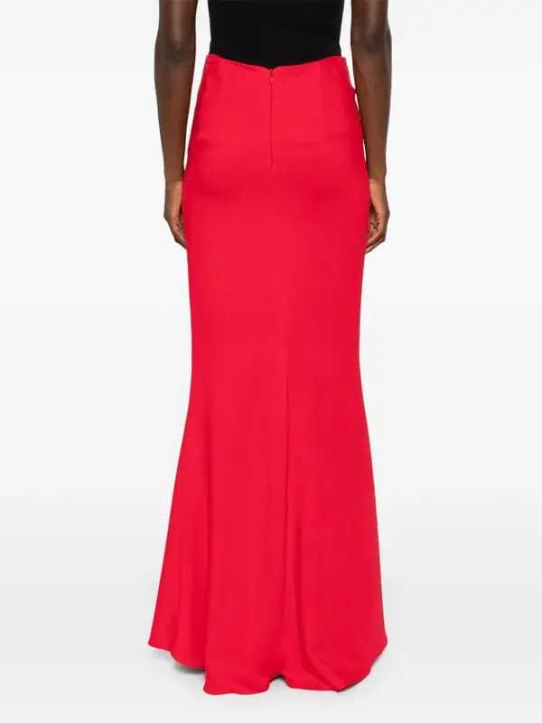 STYLAND Pencil Maxi Skirt - Red