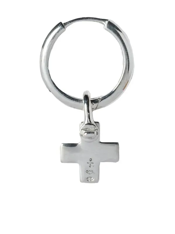 PARTS OF FOUR Cross-charm Earring - Silver
