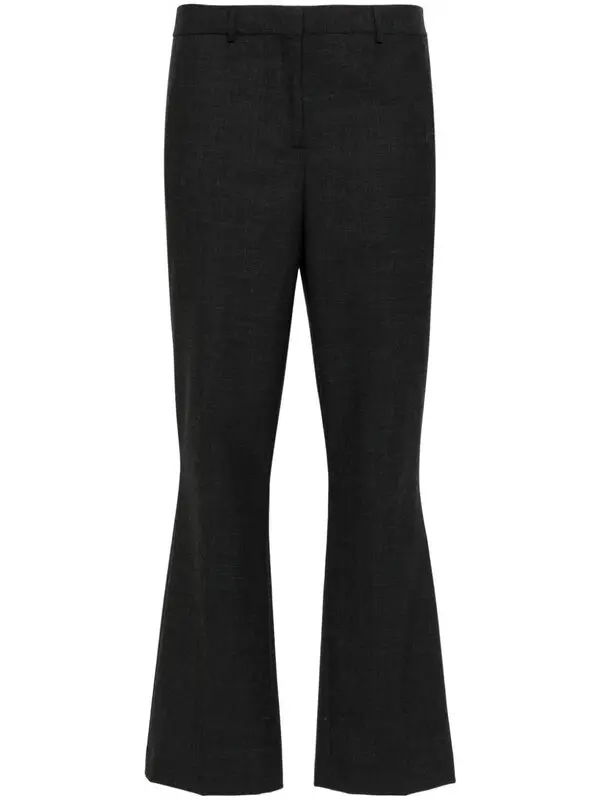 SEMICOUTURE Slim-leg Cropped Trousers - Grey