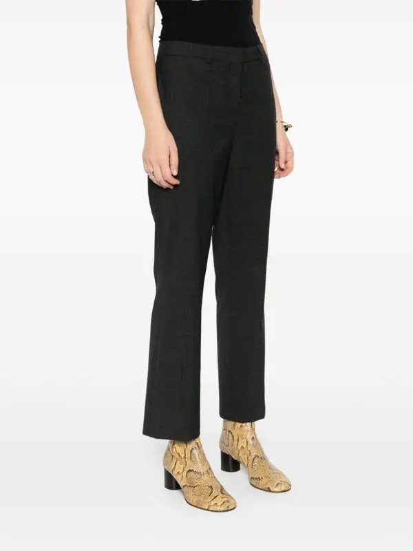 SEMICOUTURE Slim-leg Cropped Trousers - Grey