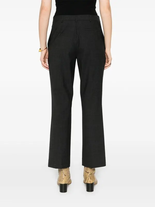 SEMICOUTURE Slim-leg Cropped Trousers - Grey