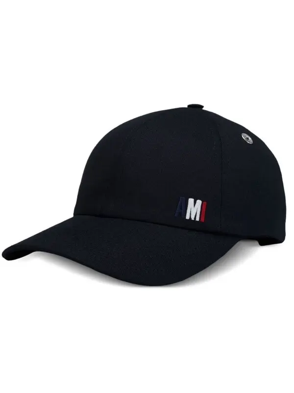 Ami Embroidered Logo Cap - Black