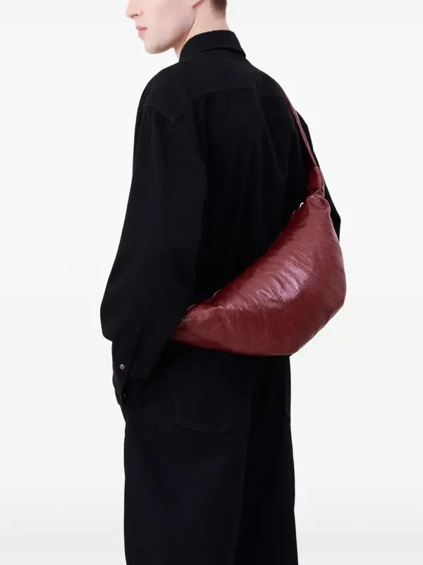 LEMAIRE Medium Croissant Cotton Bag - Red
