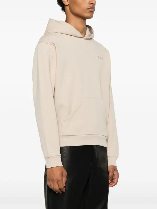 Coperni Horn Logo-print Hoodie - Neutrals