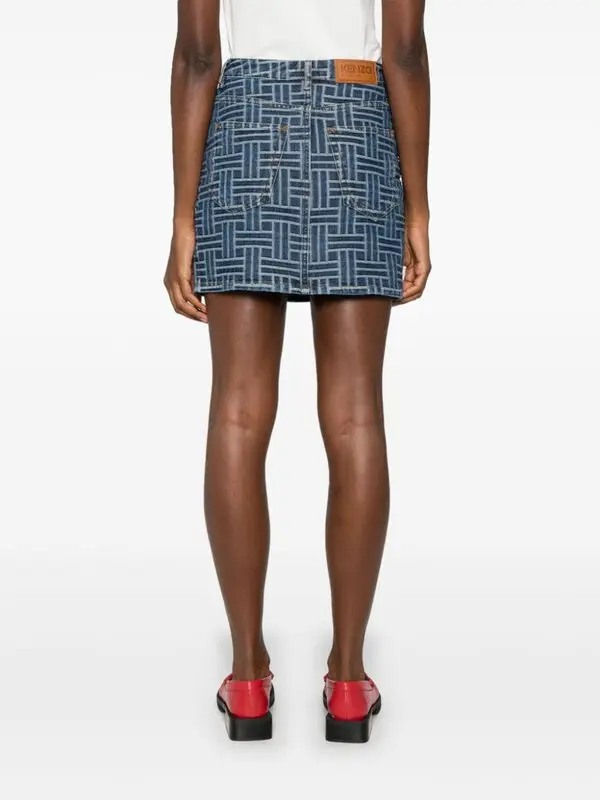 Kenzo Weave Mini Skirt