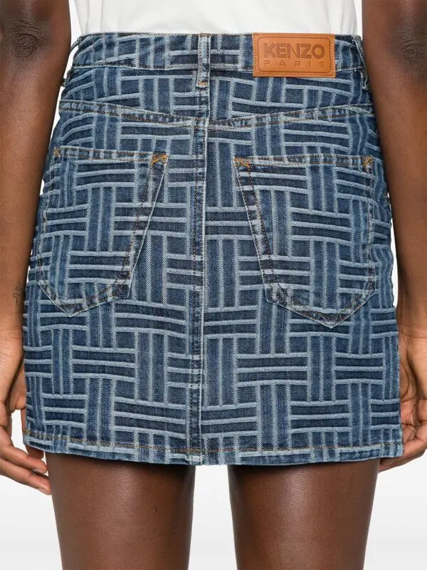 Kenzo Weave Mini Skirt