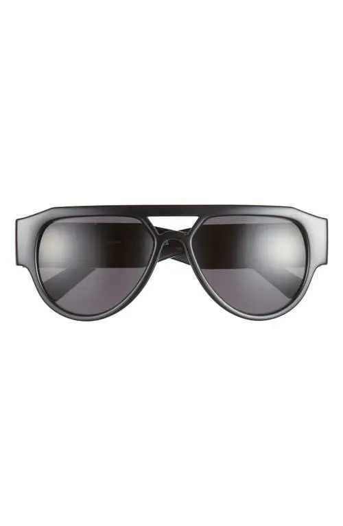 Versace 57mm Pilot Sunglasses - Black