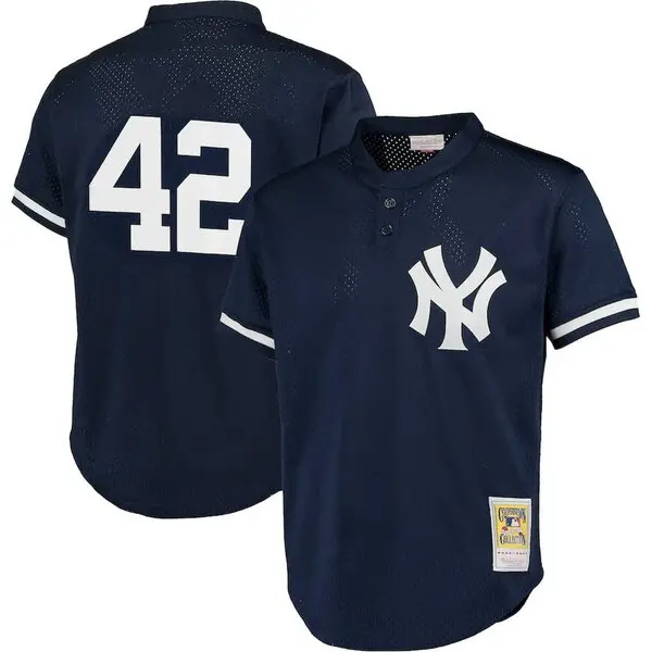 Mitchell & Ness Mariano Rivera New York Yankees Cooperstown Collection Mesh Batting Practice Jersey - Navy