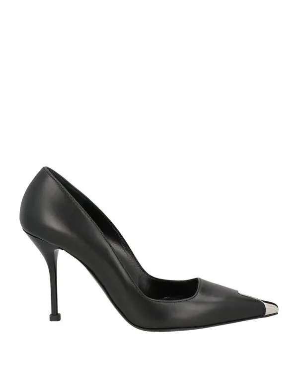 Alexander McQueen Pumps In Calfskin With Appliqués