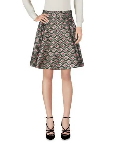 Dolce & Gabbana Mini Pleated Brocade Skirt - Black