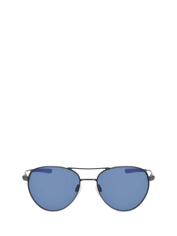 Nike Aviator Sunglasses - Satin Gunmetal / Polr Lite Blu
