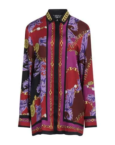Versace Long Sleeve Printed Shirt - Red