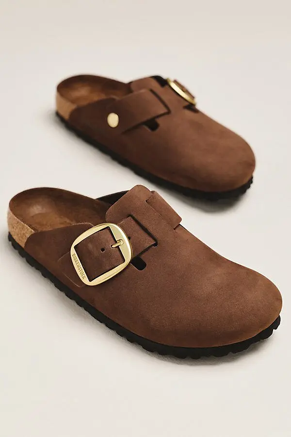 BIRKENSTOCK Boston Big Buckle Clogs - Carafe