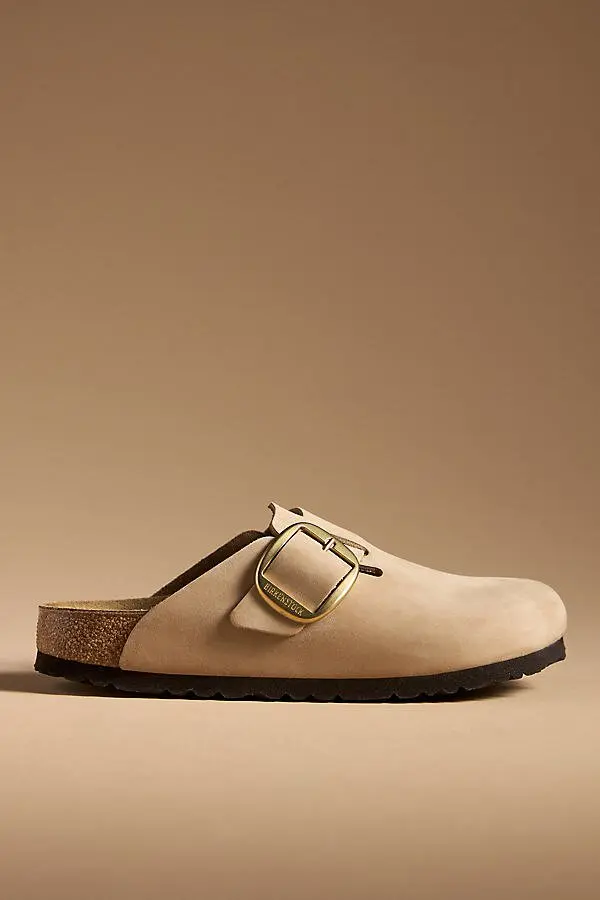 BIRKENSTOCK Boston Big Buckle Clogs - Sandcastle