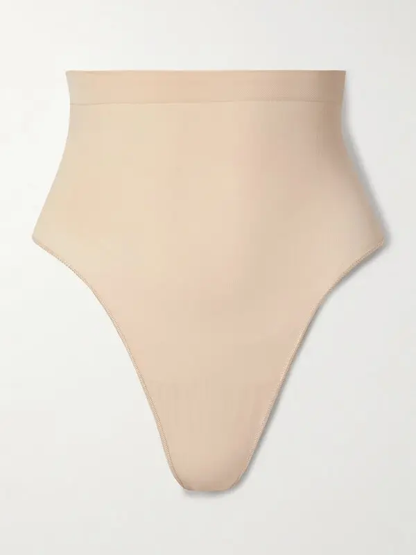 SKIMS Seamless Sculpt High-waisted Thong - Neutrals