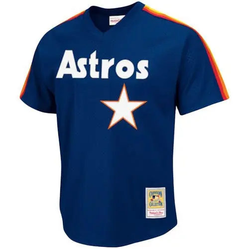 Mitchell & Ness Nolan Ryan Houston Astros Cooperstown Collection Mesh Batting Practice Jersey