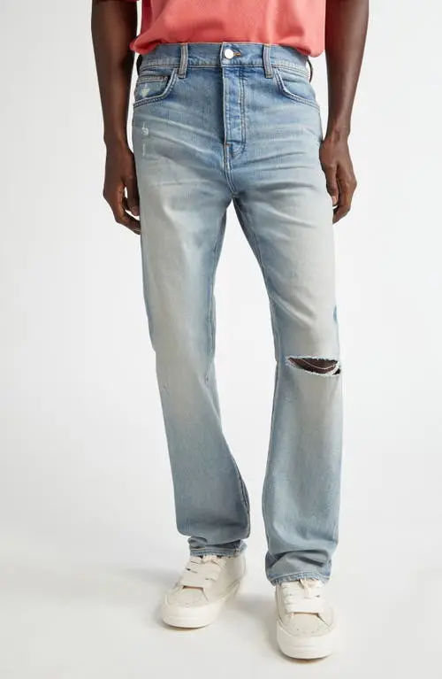 Amiri Slash Ripped Slim Fit Jeans