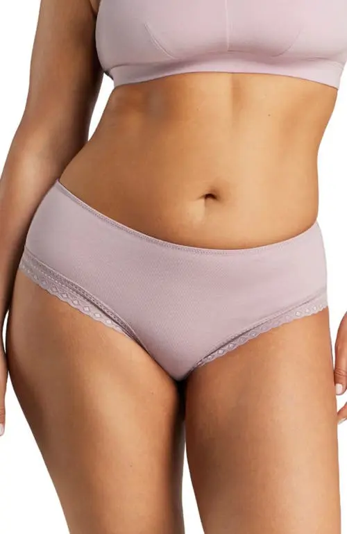 SIELLA Organic Cotton Lace Cheeky - Dusty Lavender