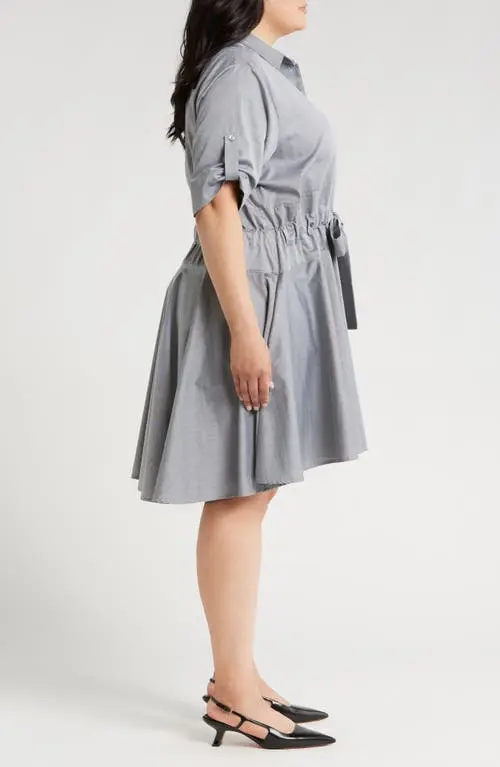 HARSHMAN Meadow Shirtdress - Grey