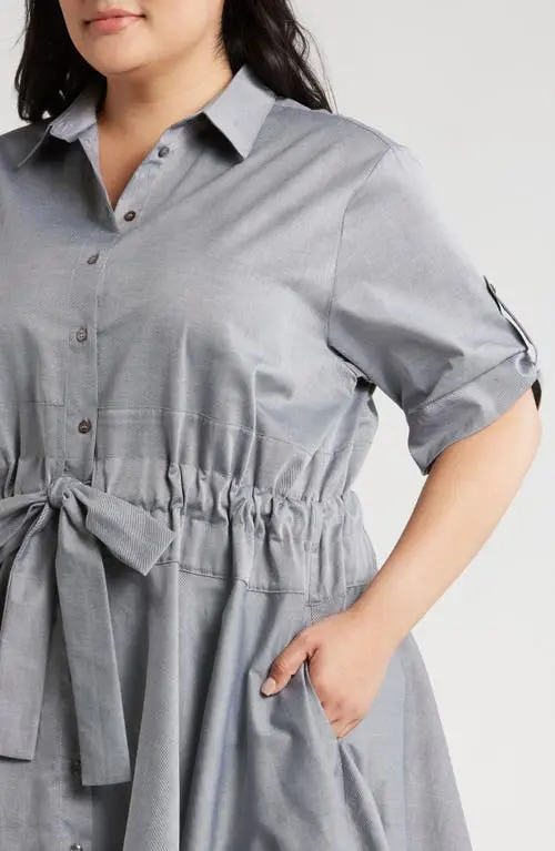 HARSHMAN Meadow Shirtdress - Grey