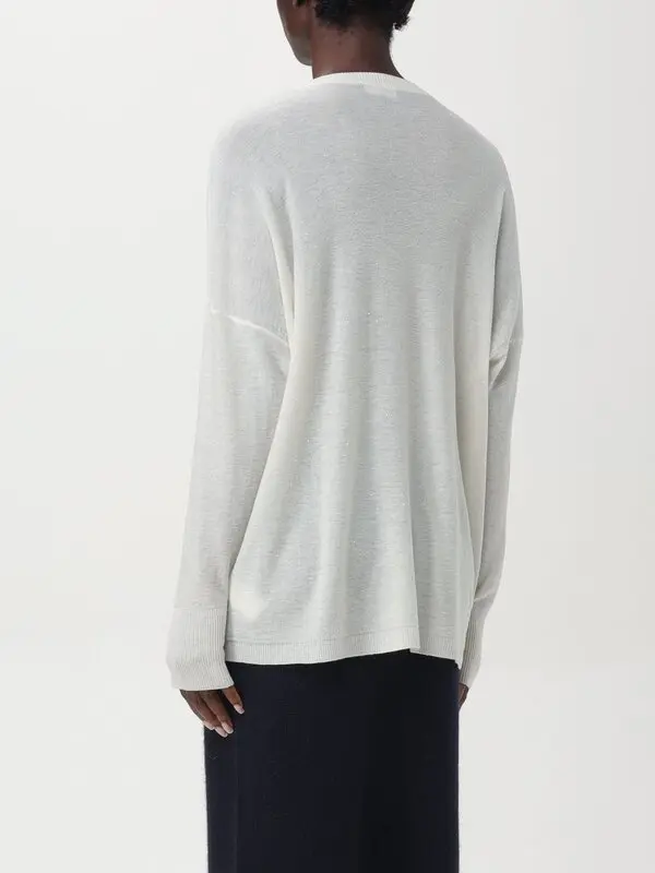 Fabiana Filippi Embellished Crew Neck Sweater - White