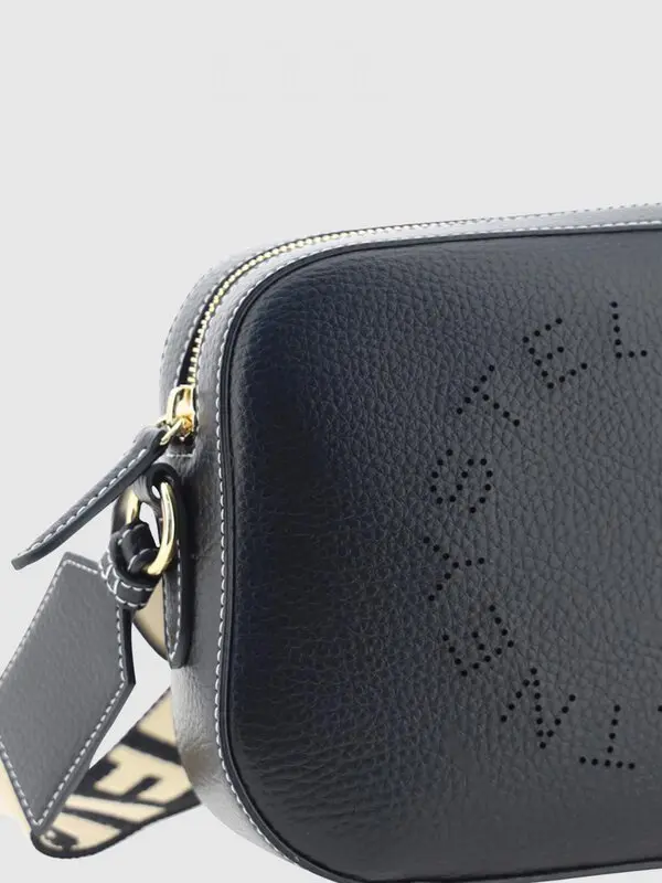 Stella McCartney Logo Perforated Mini Bag - Black