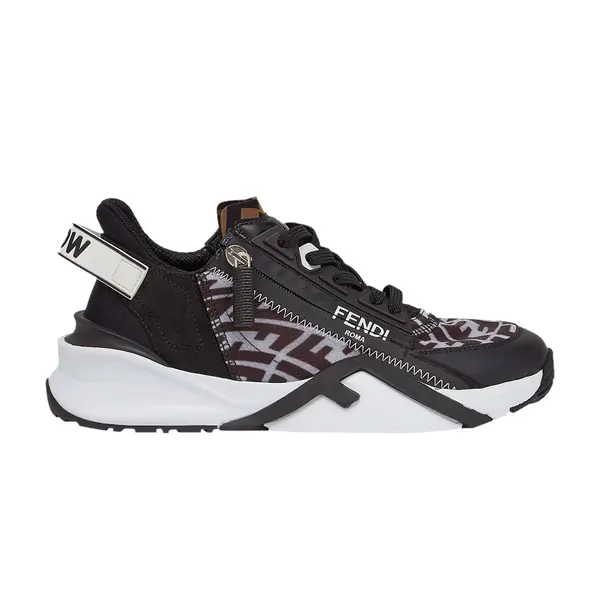 Fendi Flow Ff Motif Low Sneakers - Black