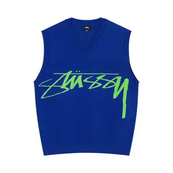 StÜssy Sweater Vest - Blue