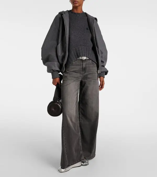 Ag Mid-rise Wide-leg Jeans