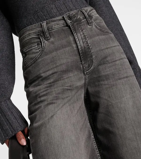 Ag Mid-rise Wide-leg Jeans