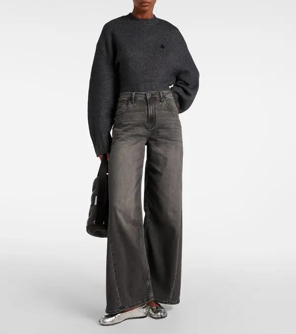 Ag Mid-rise Wide-leg Jeans