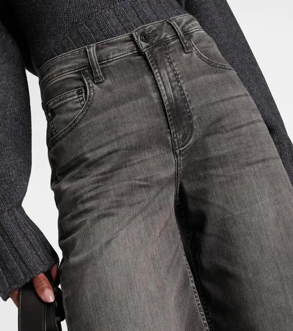 Ag Mid-rise Wide-leg Jeans