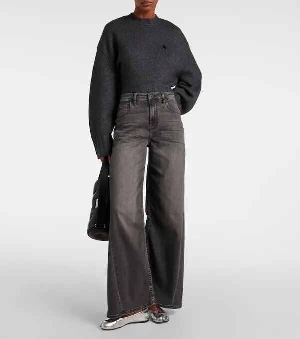Ag Mid-rise Wide-leg Jeans