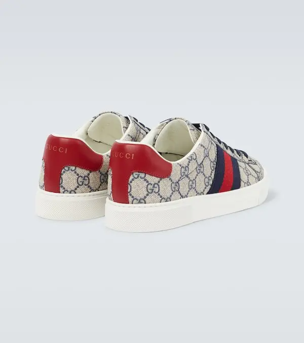 Gucci Ace Canvas Sneakers - Beige