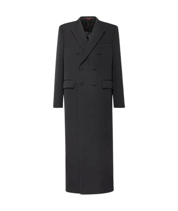 Gucci Web Stripe Wool Overcoat