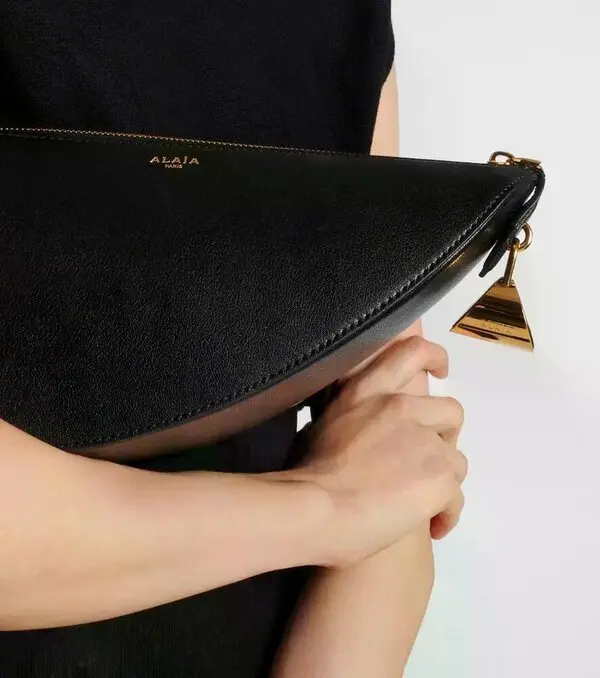 AZZEDINE ALAIA Alaïa Le Demi Cœur Leather Clutch