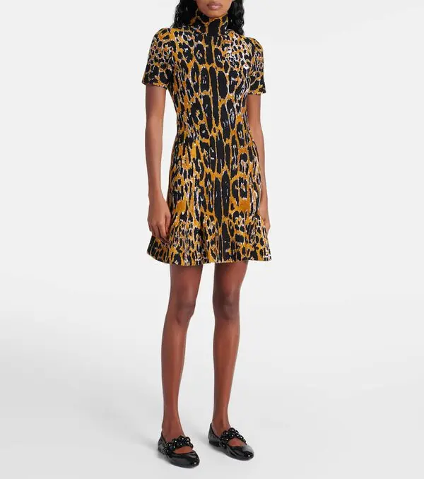 AZZEDINE ALAIA Alaïa Jacquard Minidress