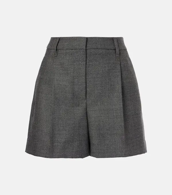 Brunello Cucinelli Wool Shorts - Grey