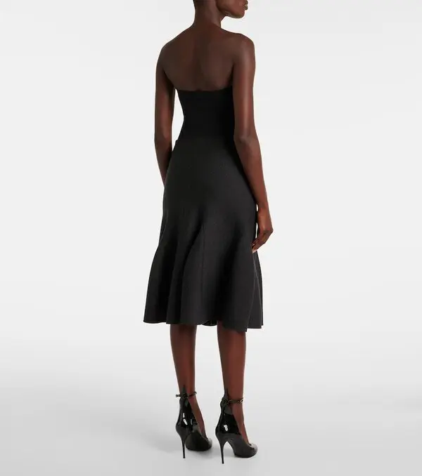 Alaïa Wool-blend Midi Skirt