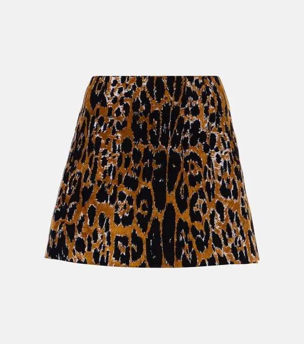 Alaïa Leopard-print Mini Skirt