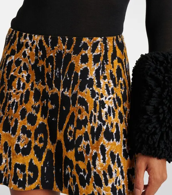 Alaïa Leopard-print Mini Skirt