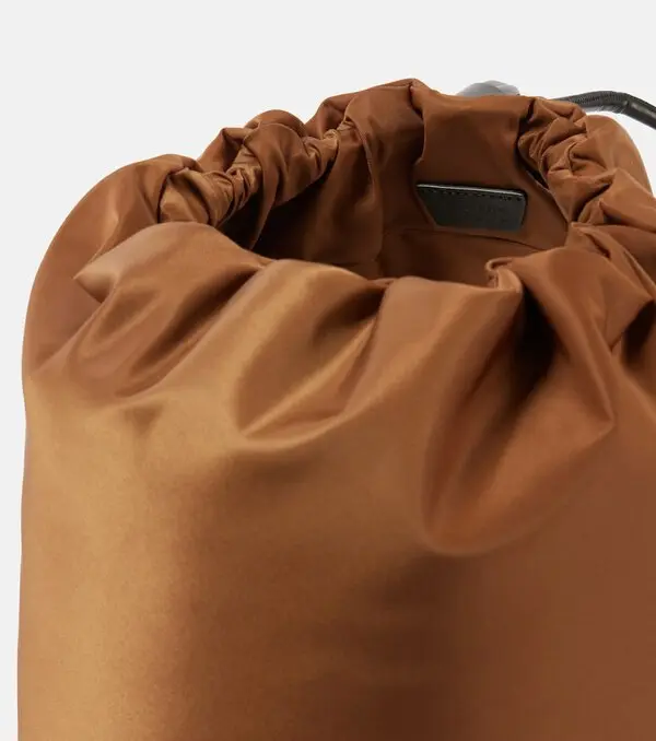 THE ROW Leather-trimmed Backpack