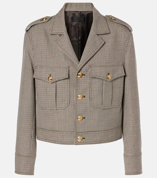 NILI LOTAN Lise Cropped Virgin Wool Jacket