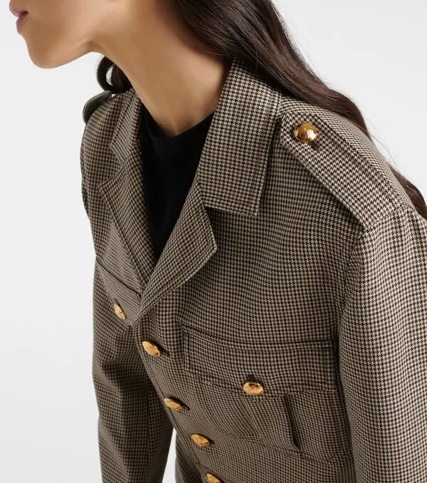 NILI LOTAN Lise Cropped Virgin Wool Jacket