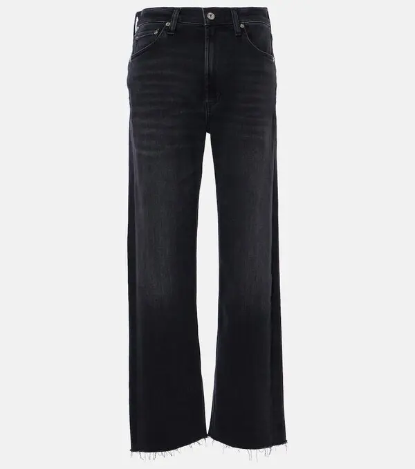 Citizens Of Humanity Palma Straight High-rise Jeans - Black