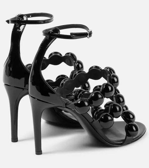 Alaïa La Bombe 90 Patent Leather Sandals