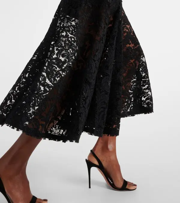 PATOU Cotton-blend Lace Maxi Skirt