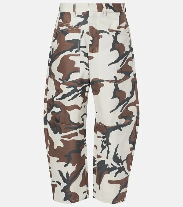 NILI LOTAN Shon Camouflage Cargo Pants - Multicoloured
