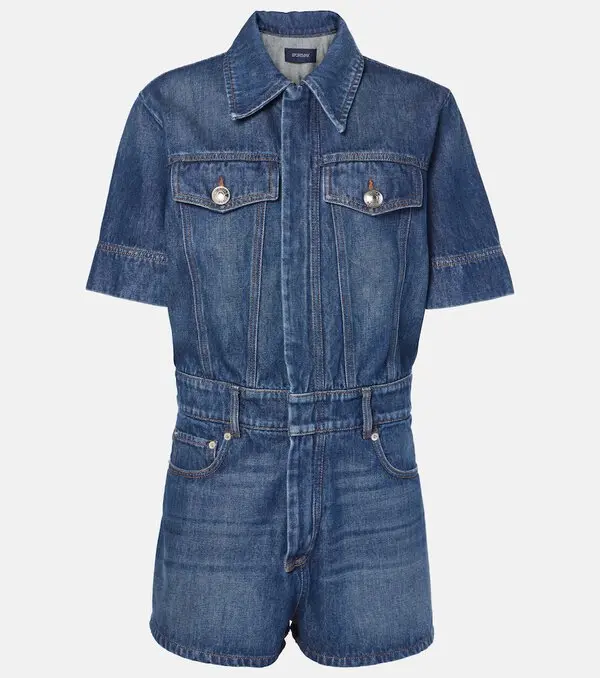Sportmax Guglia Denim Jumpsuit - Blue