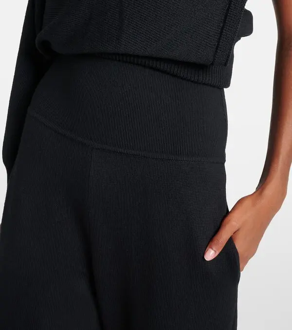 Alaïa High-rise Wool-blend Straight Pants
